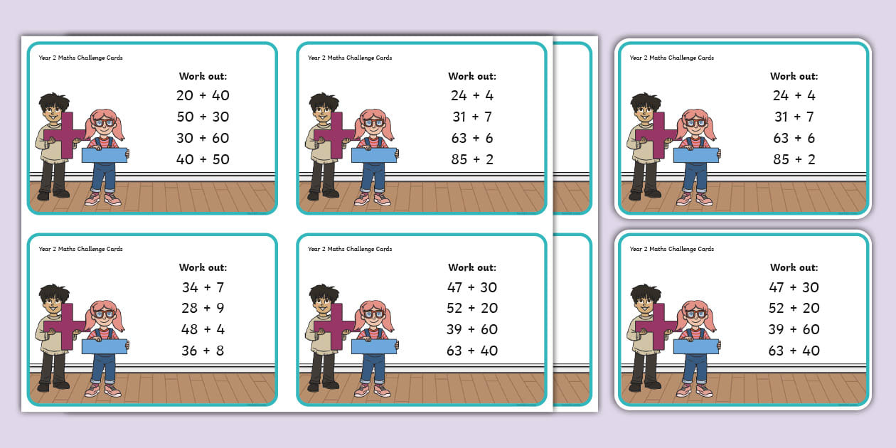 Addition and Subtraction Challenge Cards | Maths Activity