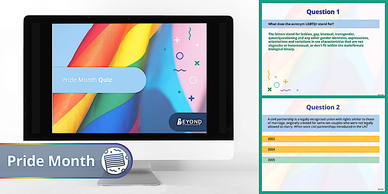 Pride Month Quiz PowerPoint | RSE | Beyond Secondary