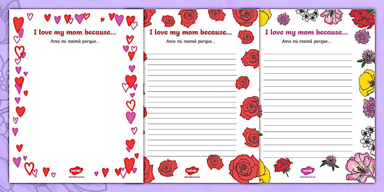Letter for mom (teacher made) - Twinkl