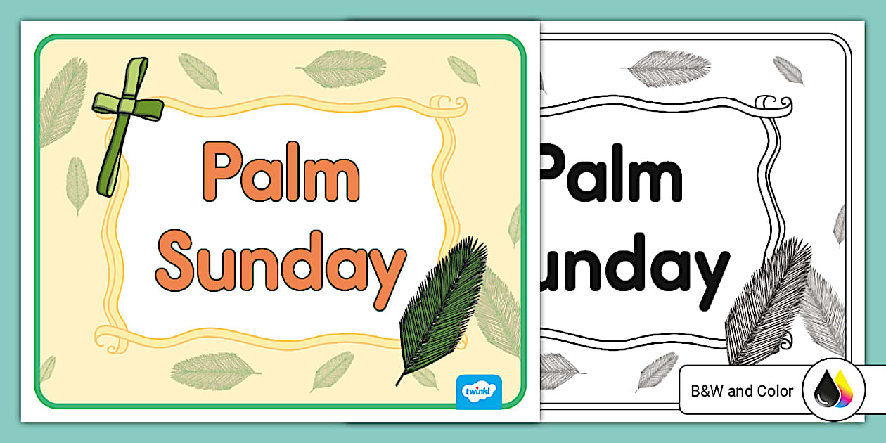 Palm Sunday Poster for Bulletin Board Displays | Twinkl USA