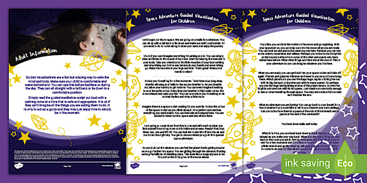 Space Adventure Guided Visualisation for Children - Twinkl