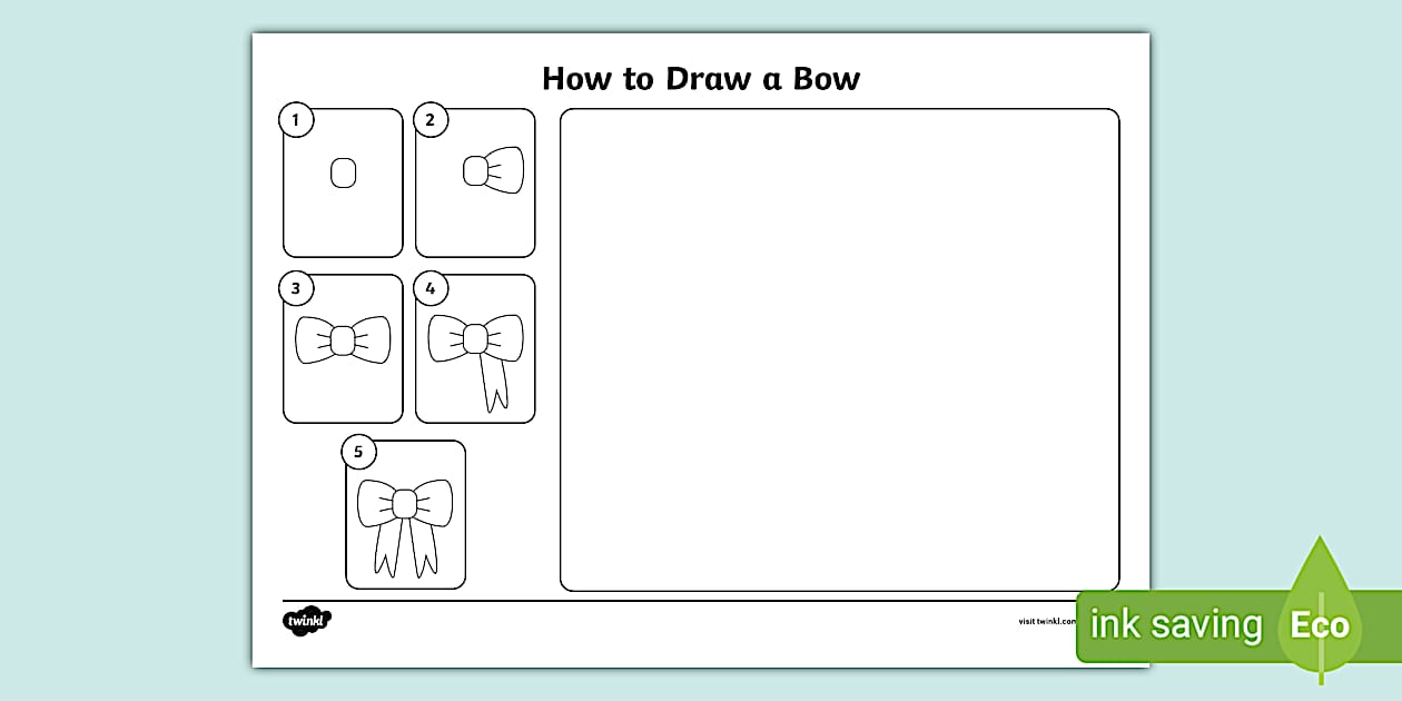 How to Draw a Bow Activity (creat de profesori) - Twinkl