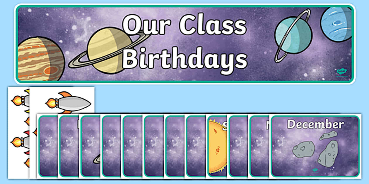 👉 Space Birthday Pack | Birthday Wall Decorations | Twinkl