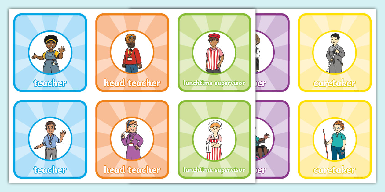 School Role Play Badges (teacher made) - Twinkl