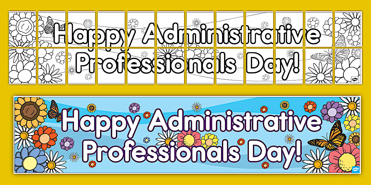 Administrative Professionals Day Collaborative Art Banner