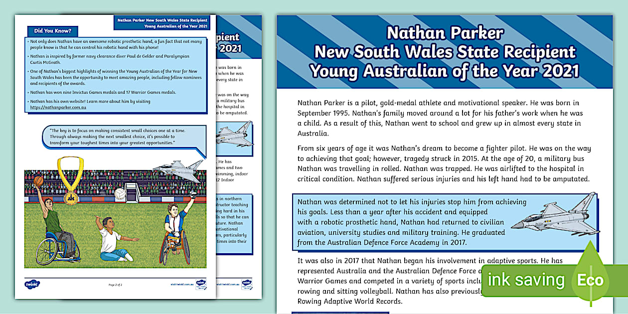 Nathan Parker Fact File