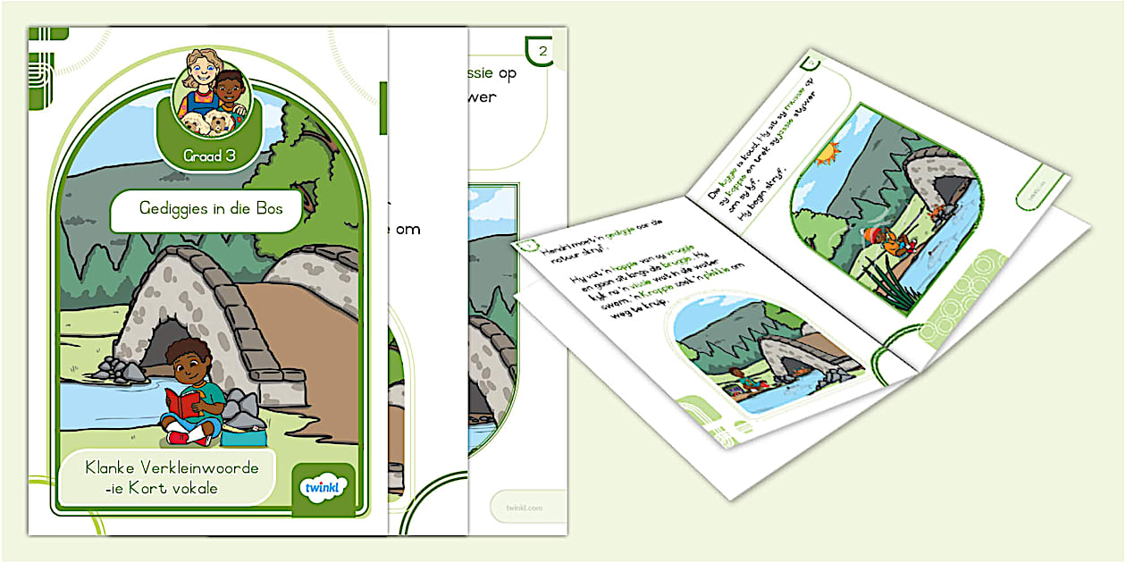 Graad 3 Klanke Leesboek Verkleinwoorde -ie (bv. bus-bussie)