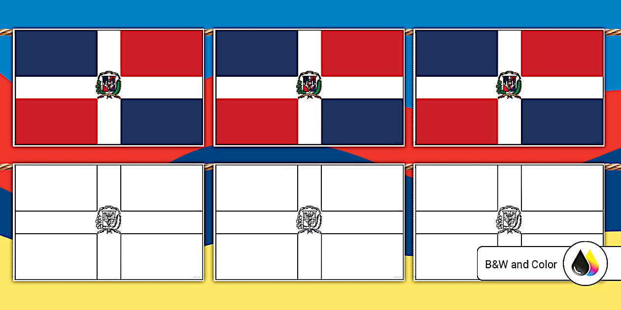 Printable Dominican Republic Flag Bunting Resource | Twinkl