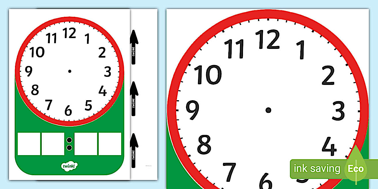 Analogue and Digital Clock Teaching Activity - Twinkl