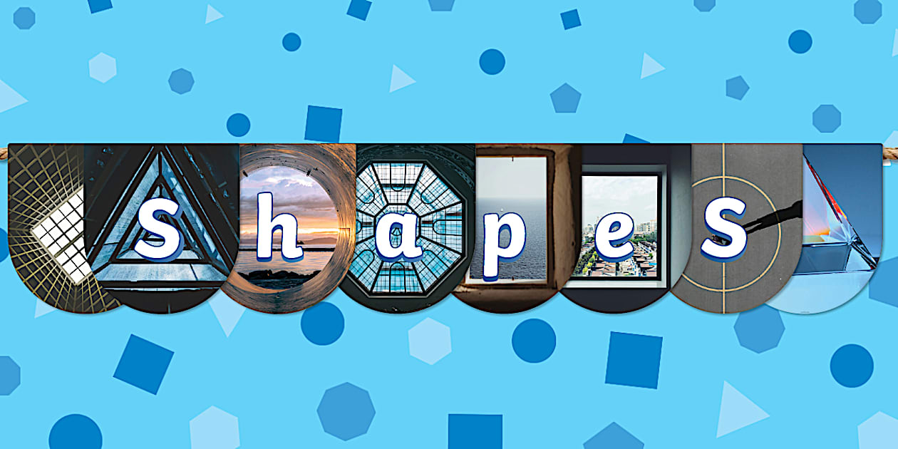 👉 Shapes Photo Display Bunting (Teacher-Made) - Twinkl