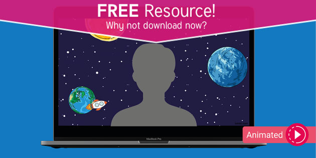 FREE Outer Space Virtual Classroom Background | Twinkl Resources