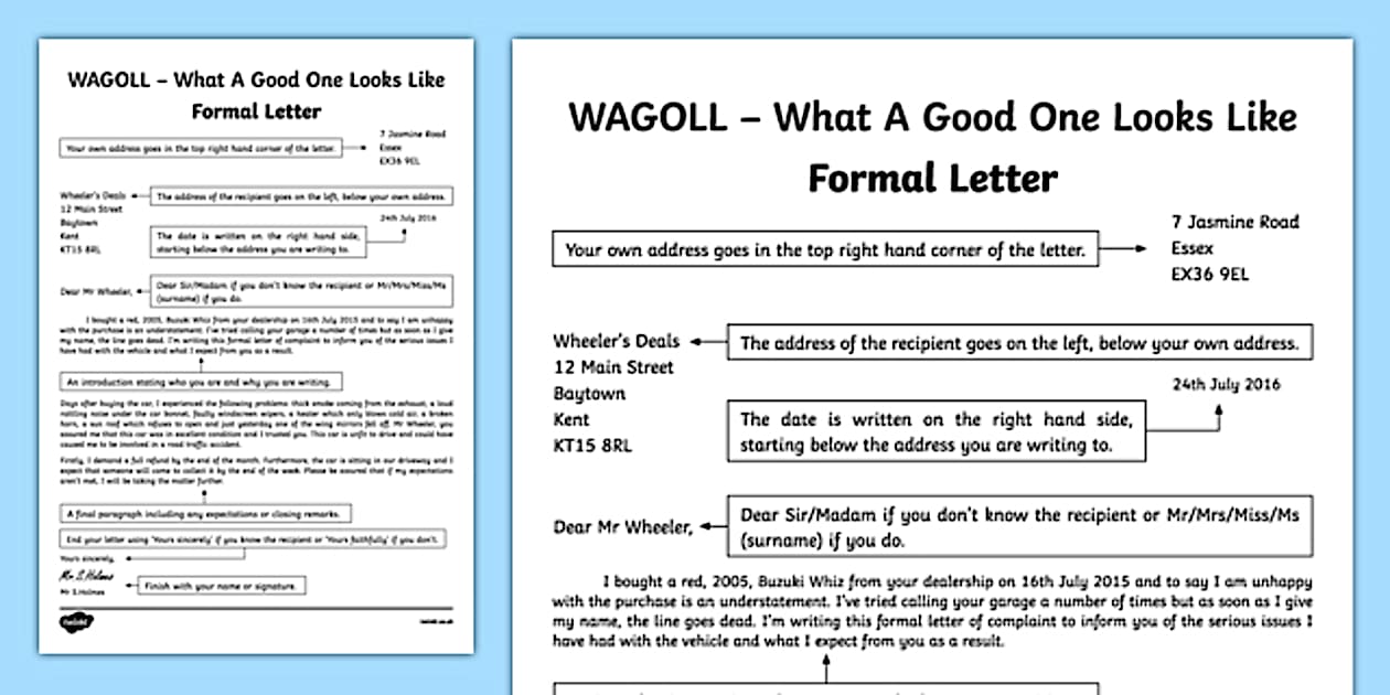 ESL Letter Writing Template | Language Resources | Twinkl
