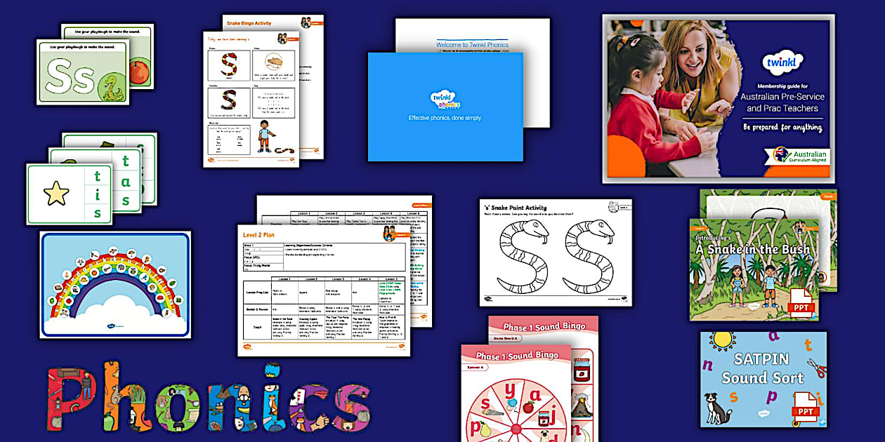 'Phonics' Prac Teachers Webinar Resource Pack (teacher made)