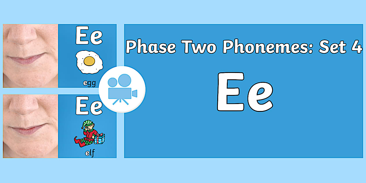 Phase 2 Phonemes : Set 4 'e' Video (teacher made) - Twinkl