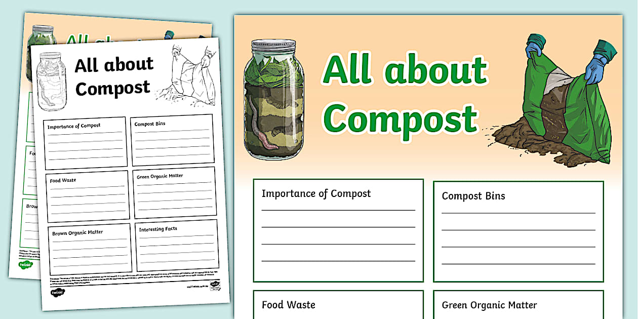 All about Compost Fact File Template (Teacher-Made) - Twinkl