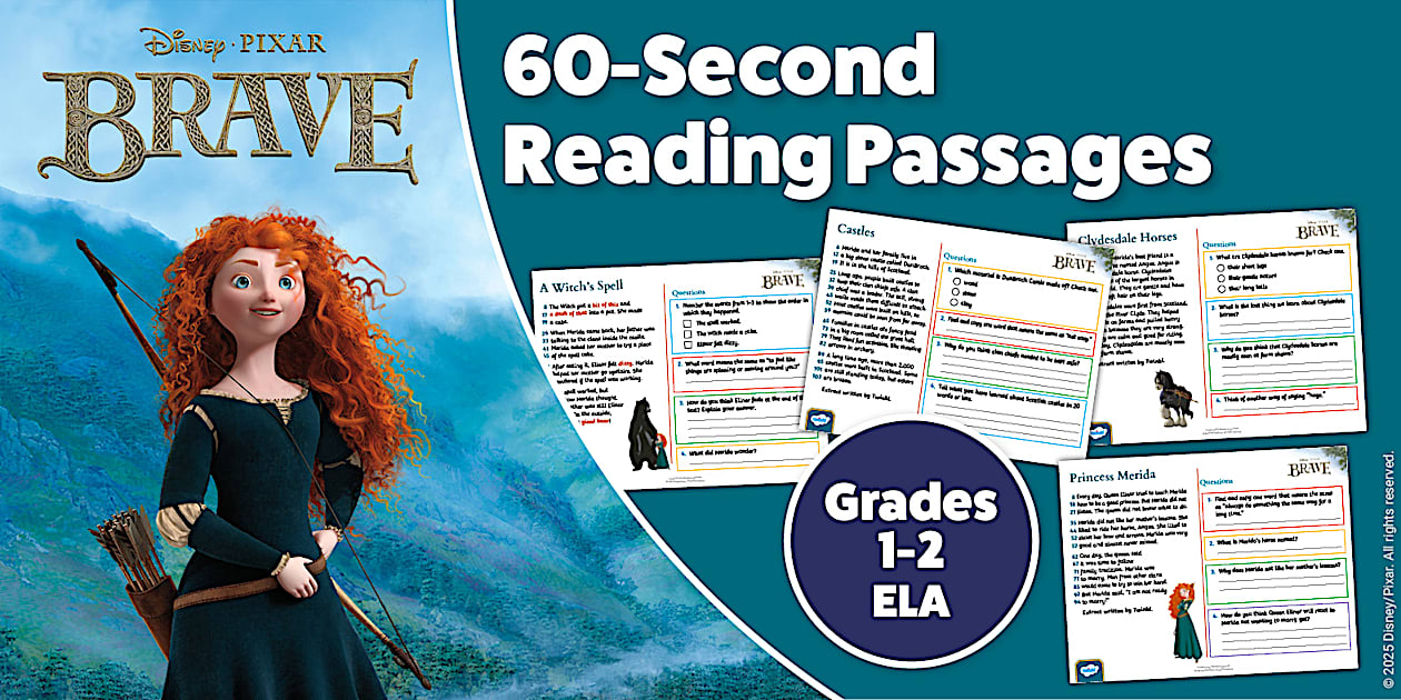 Brave: 60-Second Reading and Comprehension Questions