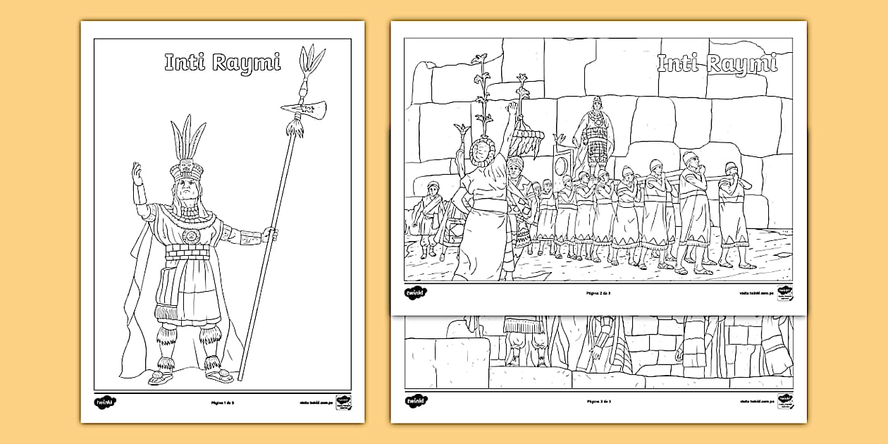 Hojas de colorear: Inti Raymi (teacher made) - Twinkl