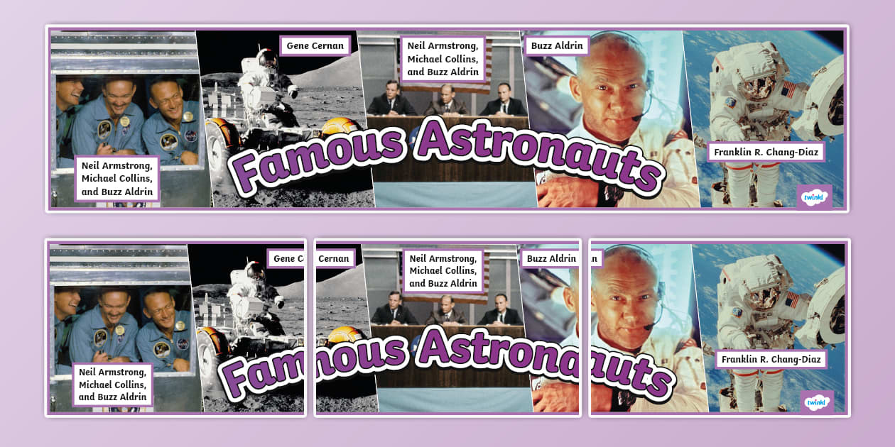 Famous Astronauts Photo Display Banner (teacher made)