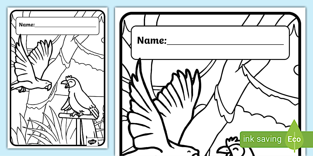 Free Parrot Colouring Book Cover for Kids: Download now!