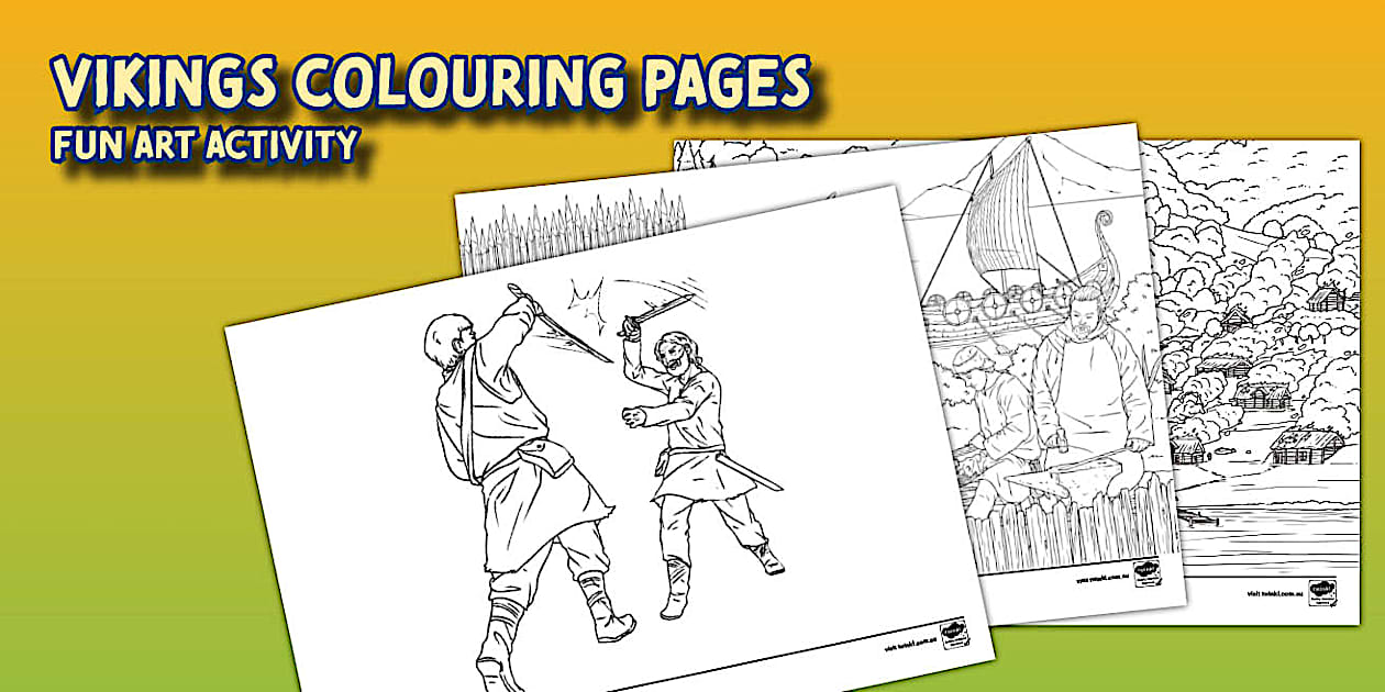 Vikings Colouring Pages