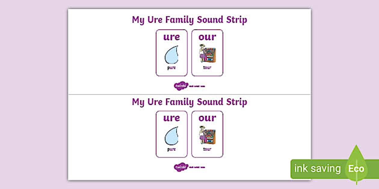 My ure Family Sound Strip (teacher made) - Twinkl