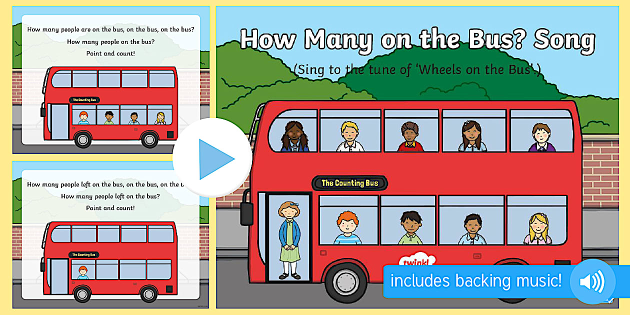 How Many on the Bus Song PowerPoint (teacher made) - Twinkl