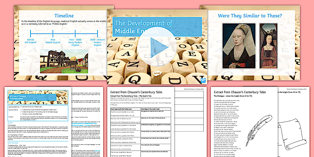 History of English Lesson 8: Middle English - Twinkl