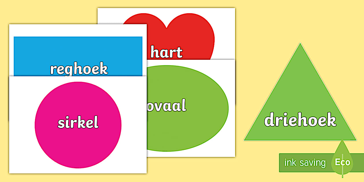 2D Vorms Vertoon Uitknipsels (teacher made) - Twinkl