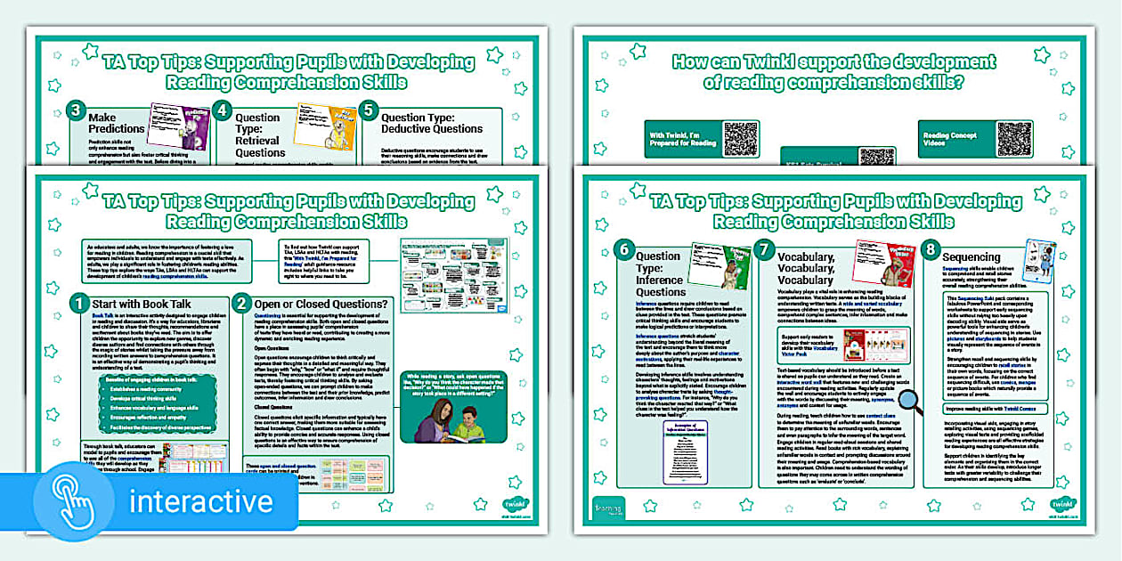 TA Top Tips: Supporting Pupils with Developing Reading Comprehension Skills