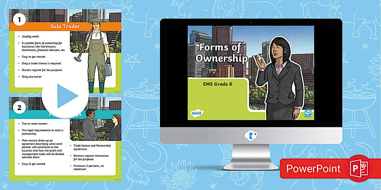 Business Forms Of Ownership PowerPoint | EMS | Twinkl SA