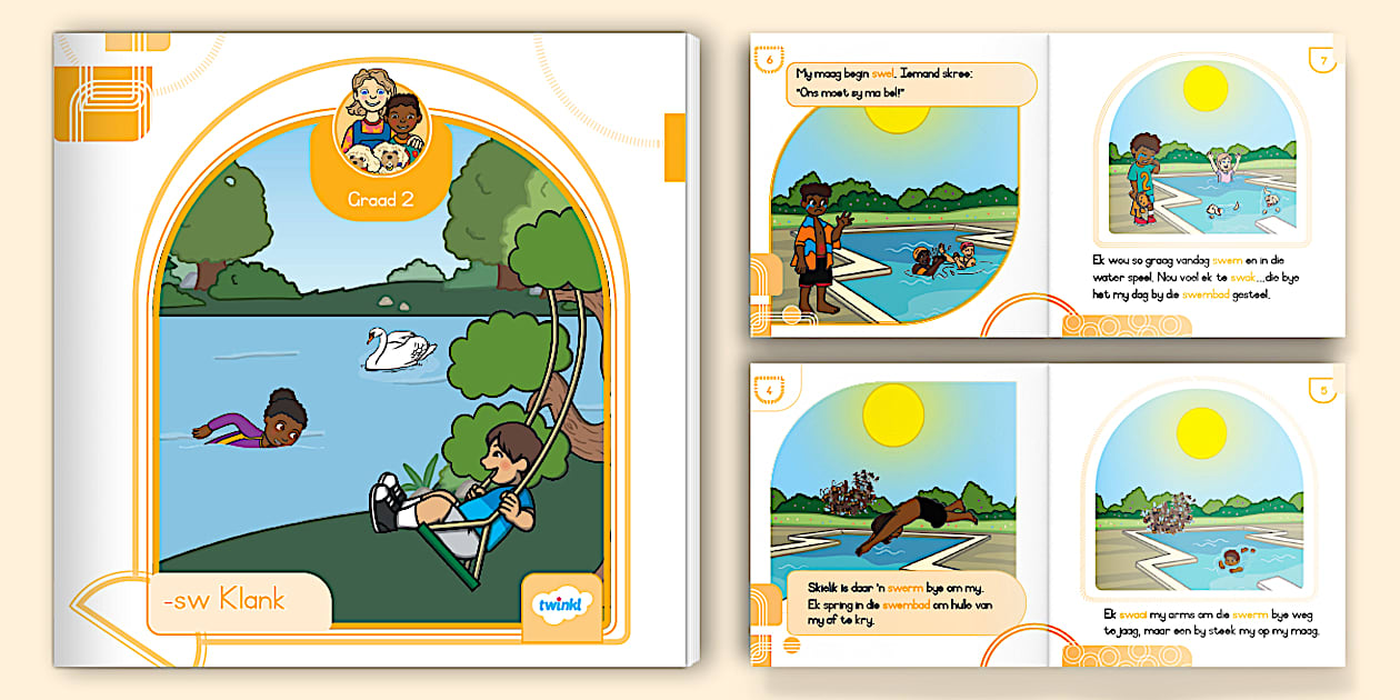 Graad 2 Klanke sw- e-boek (Hecho por educadores) - Twinkl