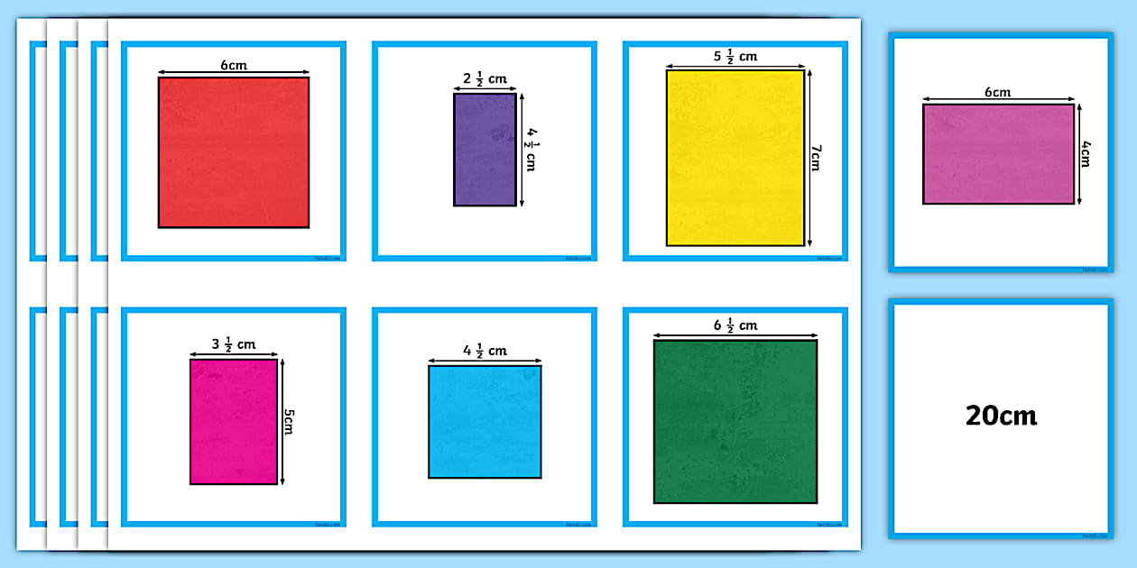 Perimeter Matching Cards - Twinkl