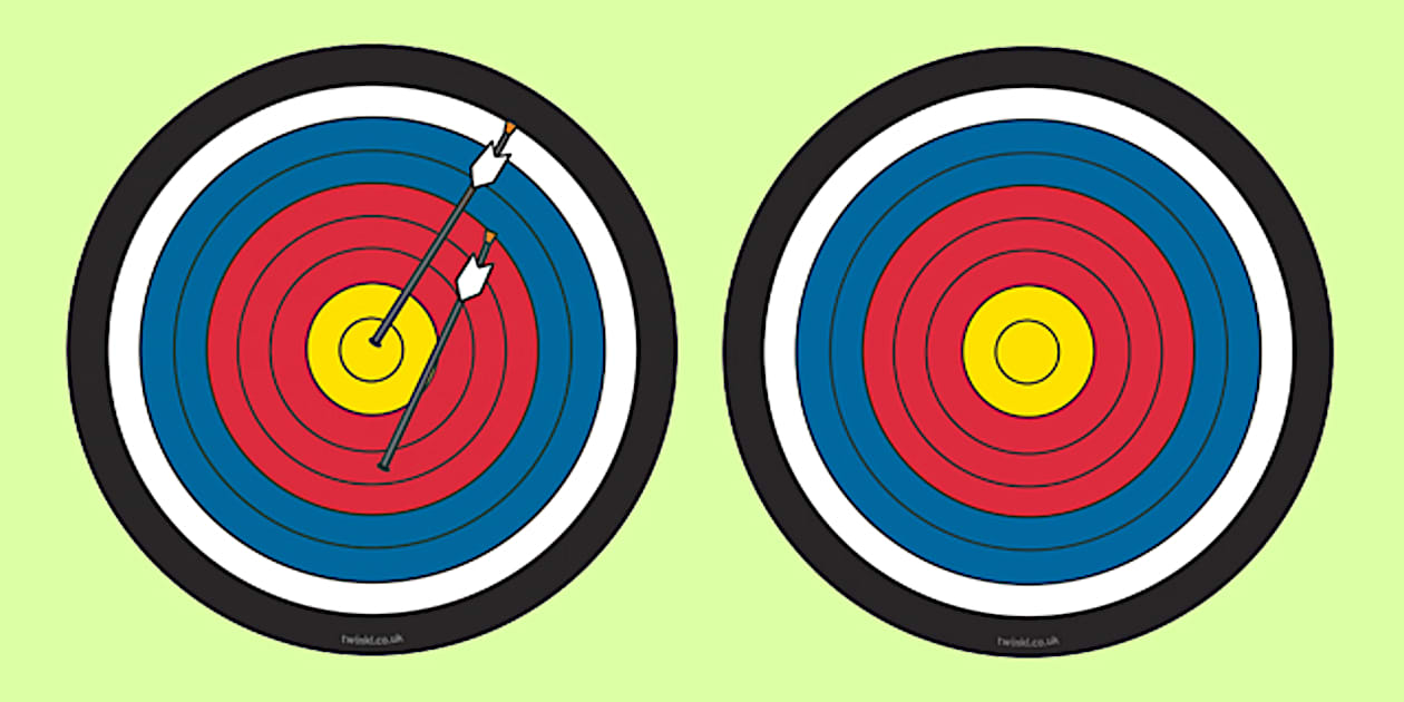 Editable A4 Cut Out Target (teacher made) - Twinkl