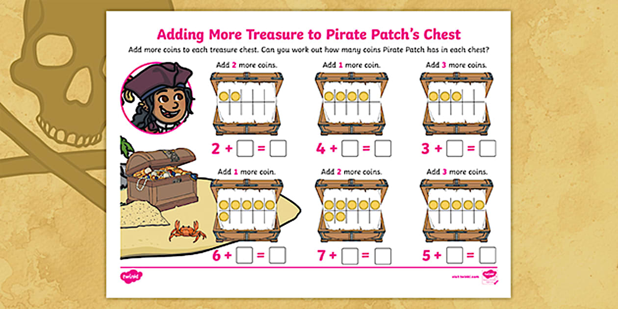 👉 Adding More Treasure to Pirate Patch’s Chest - Twinkl