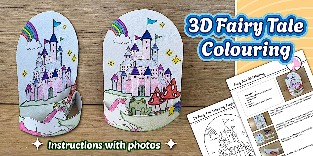 3D Fairy Tale Colouring