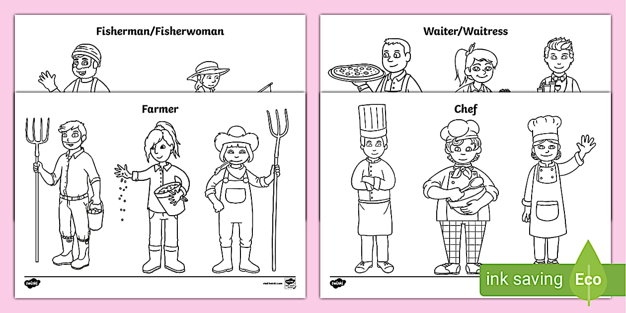 Career Colouring Pages for Children - Colouring Sheets