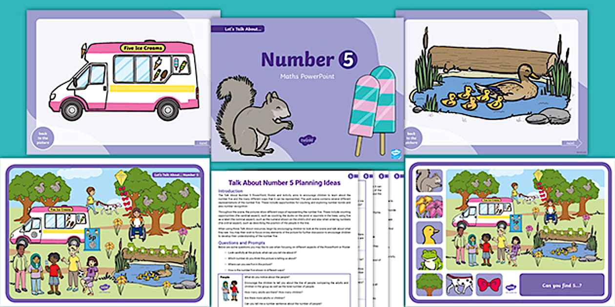 Talk About Number 5 Maths Resource Pack and Planning Ideas