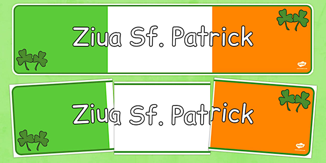 Ziua Sf. Patrick - Banner (teacher made) - Twinkl