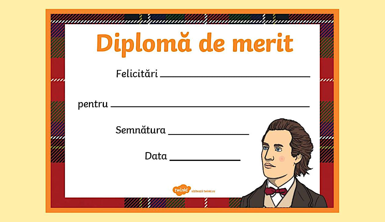 Ziua Culturii Naționale: Mihai Eminescu – Diplomă de merit