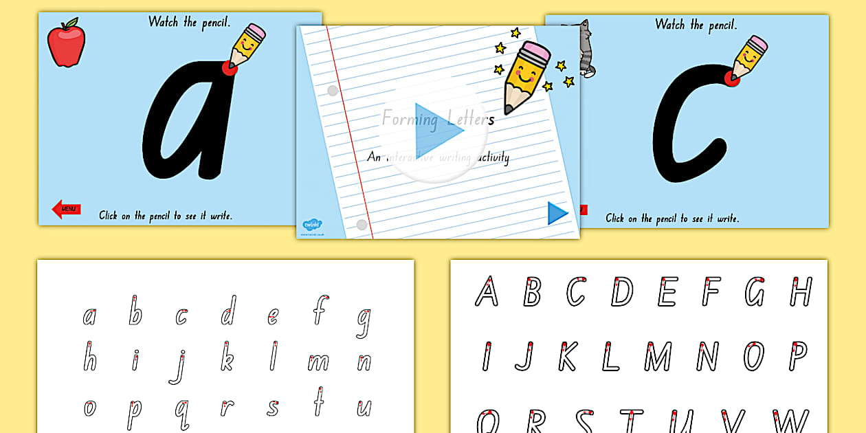 Letter Formation Sheet and PowerPoint Pack NSW - Twinkl