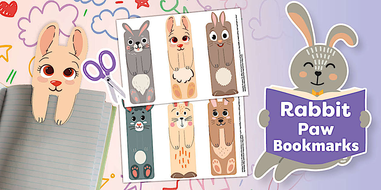 Rabbit Bookmark Activity