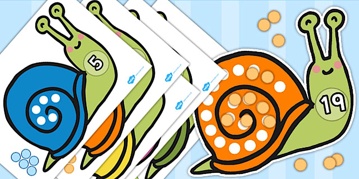 Snail Counting Activity to 20 - Twinkl