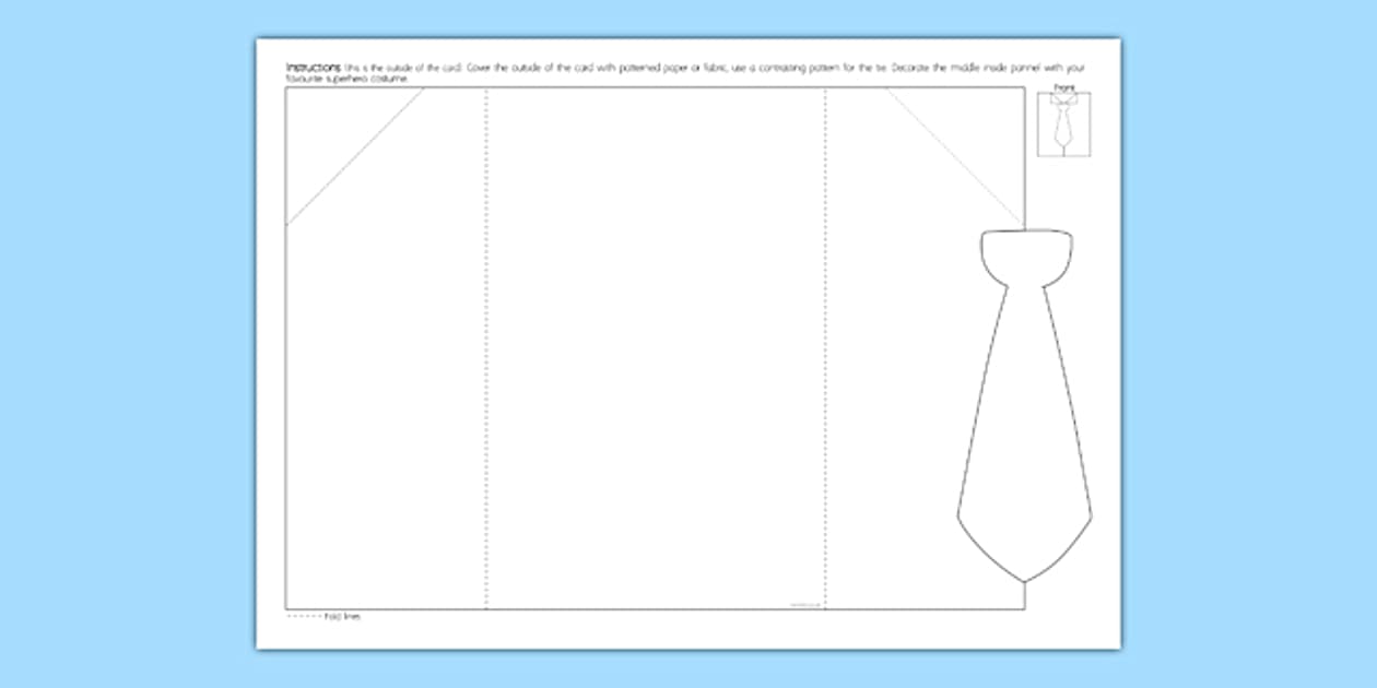 Superhero Father's Day Craft - Father's Day Card