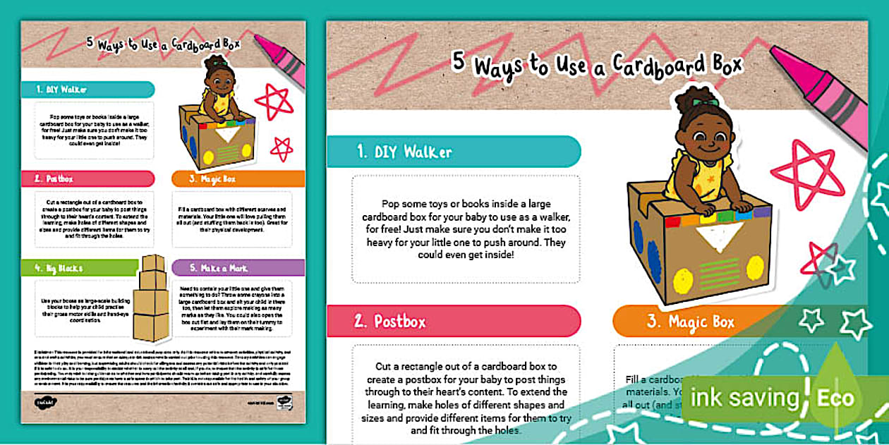 5 Ways to Use a Cardboard Box (teacher made) - Twinkl