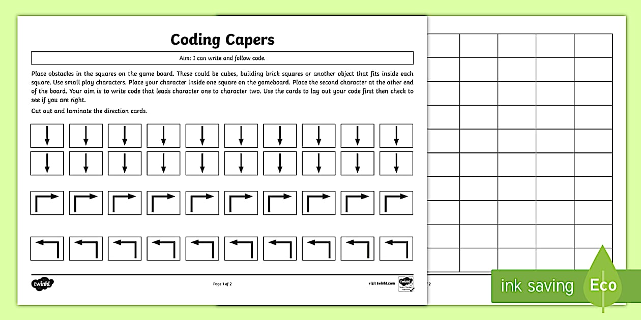 Coding Capers Game (Hecho por educadores) - Twinkl