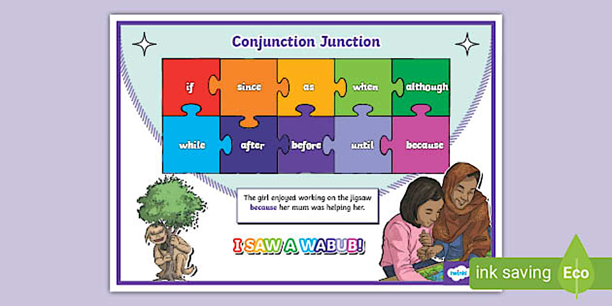 Ks2 Conjunction Junction Display Poster Teacher Made