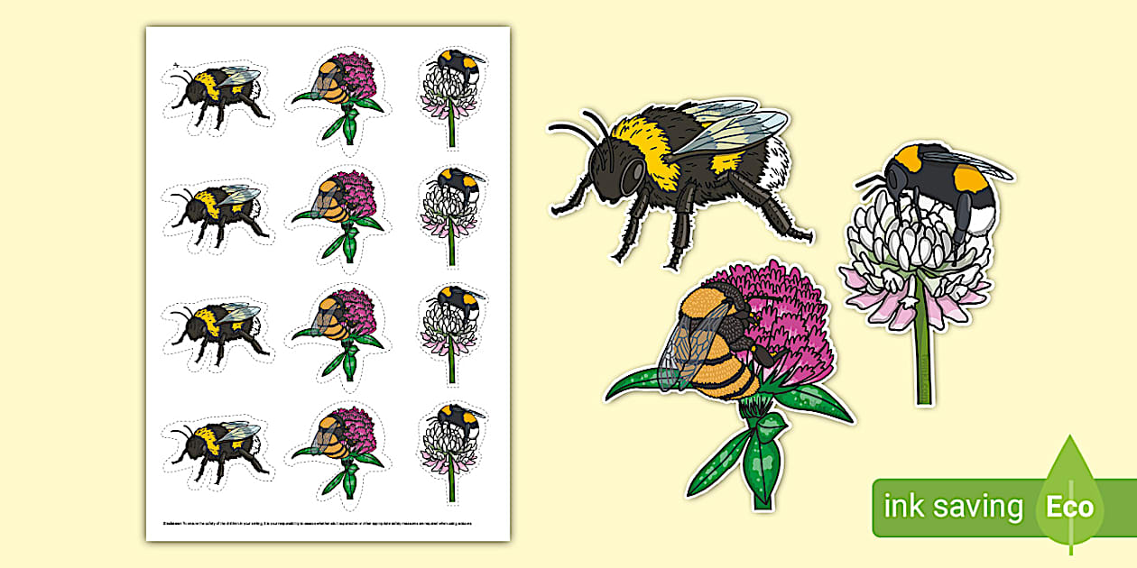 Small Bumblebee Cut-Outs (teacher made) - Twinkl