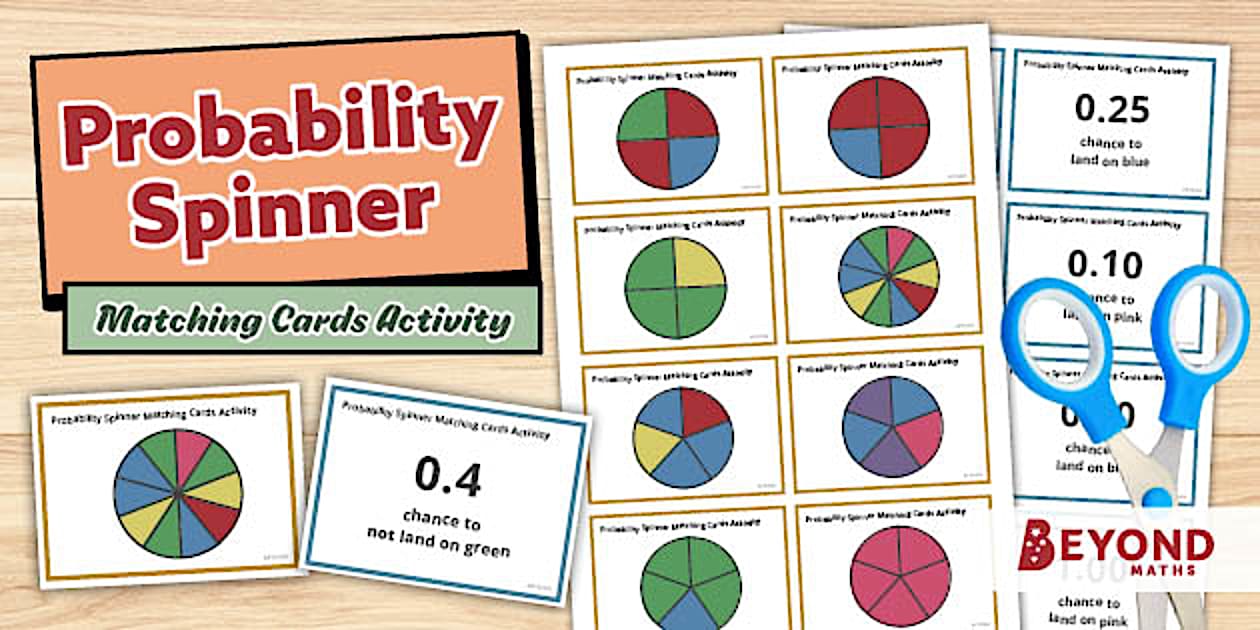Probability Spinner Matching Cards