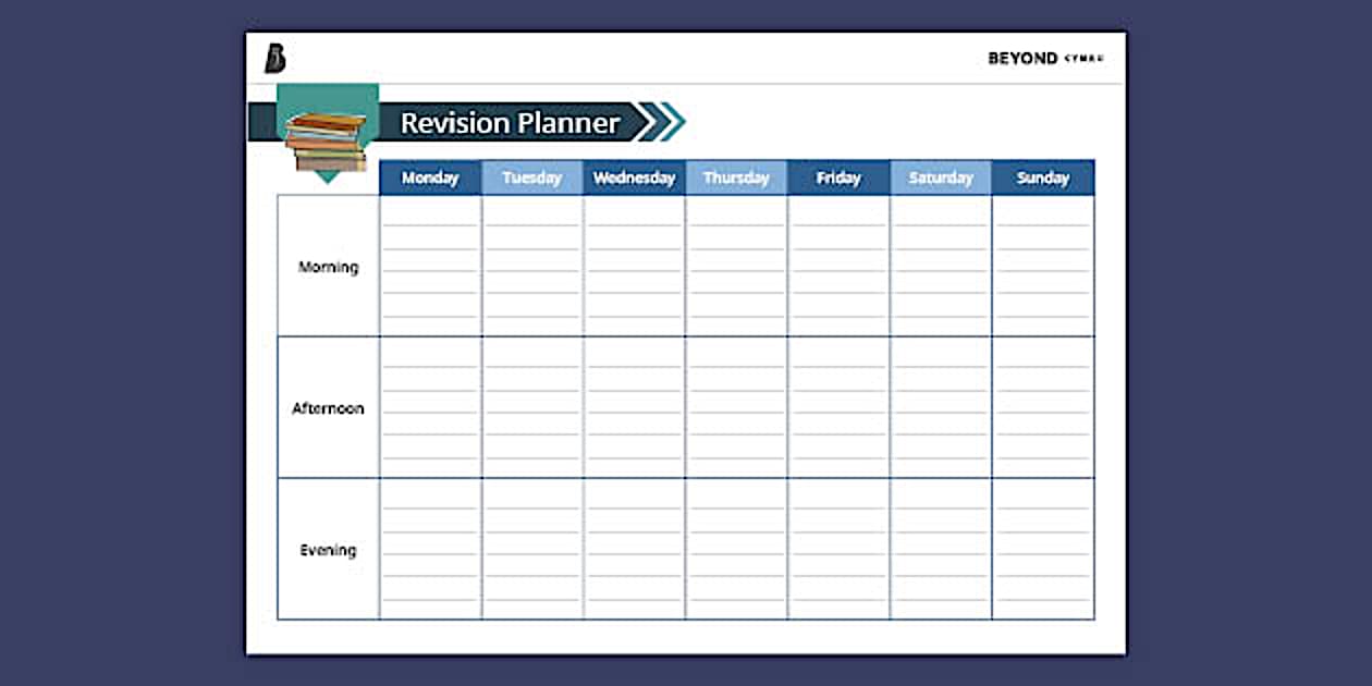 Weekly Revision Planner (teacher made) - Twinkl