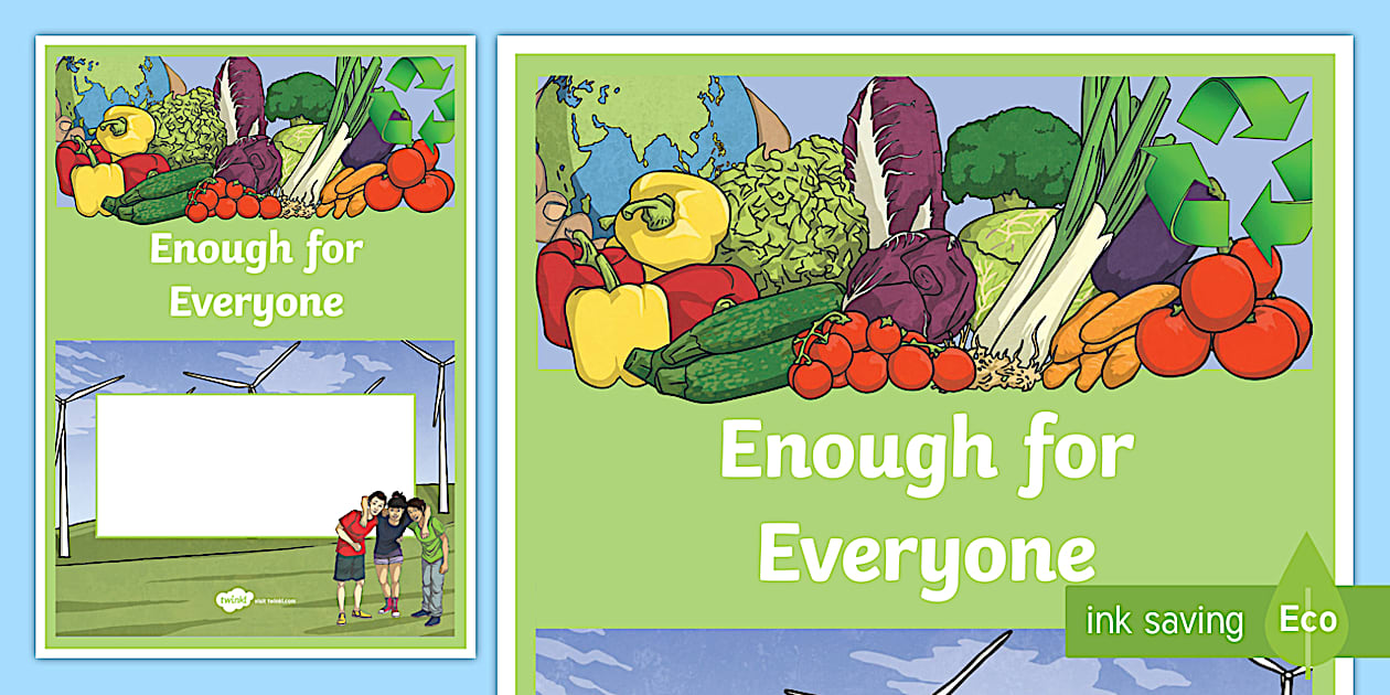 Editable Enough for Everyone Book Cover (Teacher-Made)